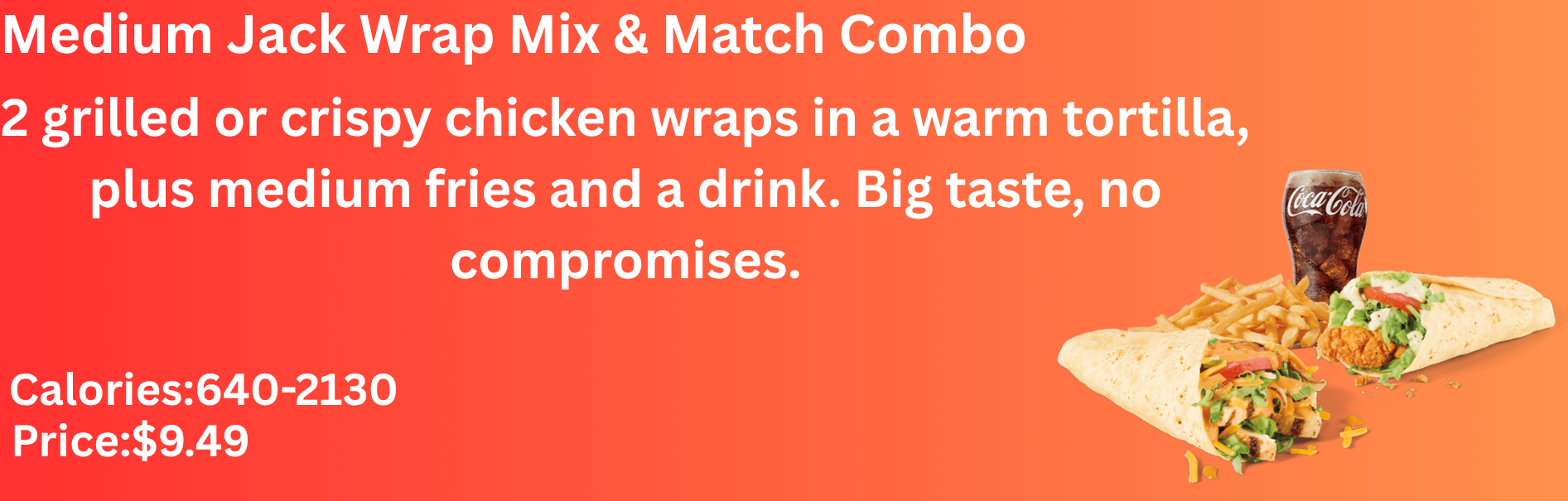 Medium Jack Wrap Mix & Match Combo