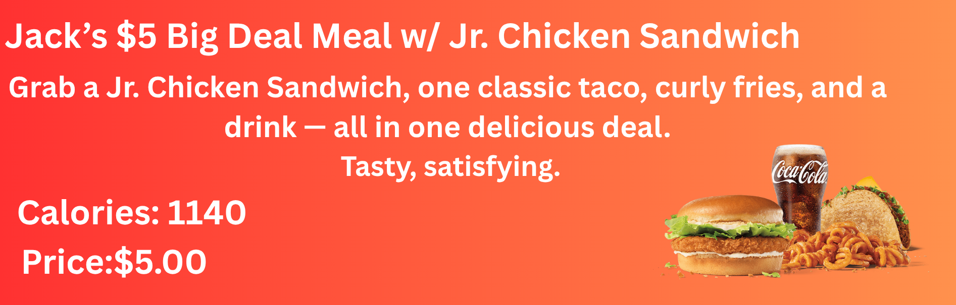 Jack in the box menu with prices